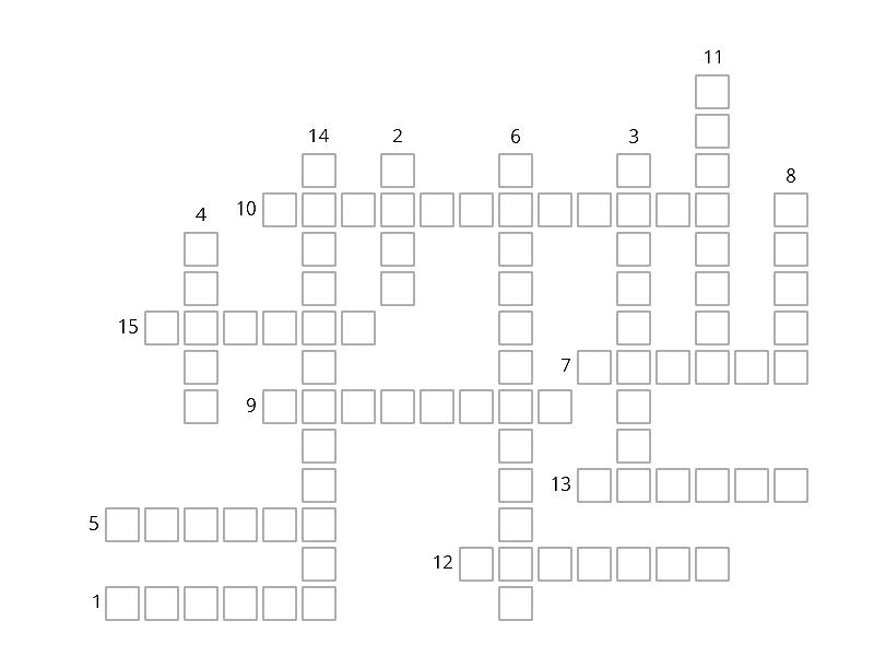 La familia moderna - Crucigrama