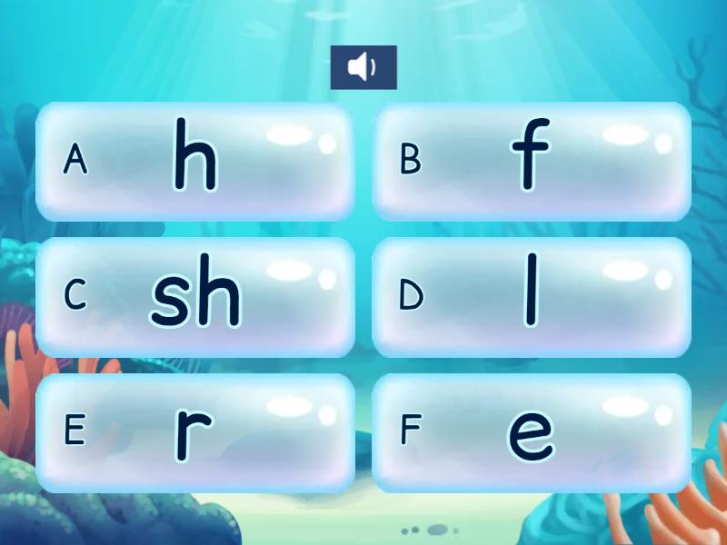 RWI Set 1 sounds 1.4 (f,e,l,h,sh,r) - Quiz