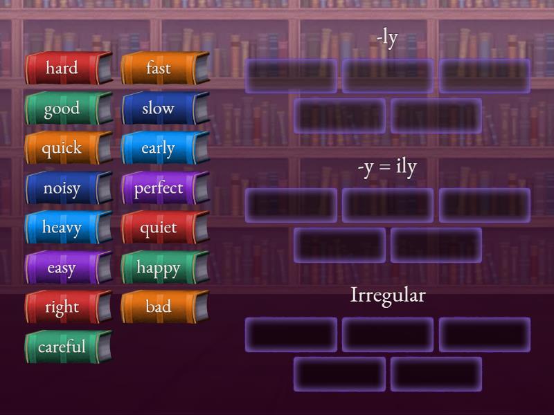 adverbs of manner - Group sort