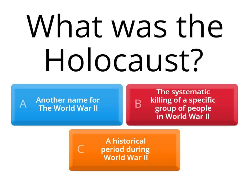 Holocaust - Quiz