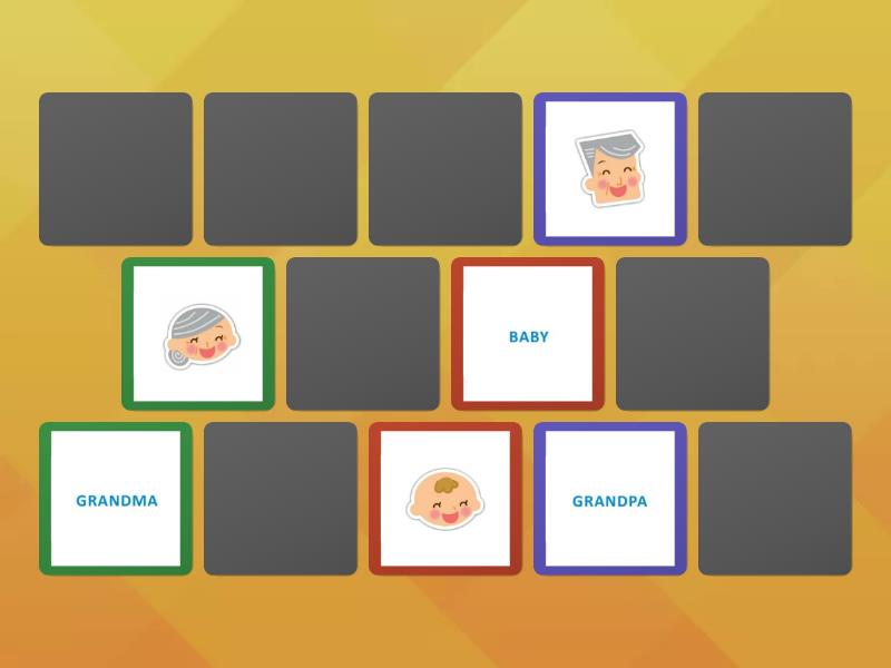 Family Memory Game - Matching pairs