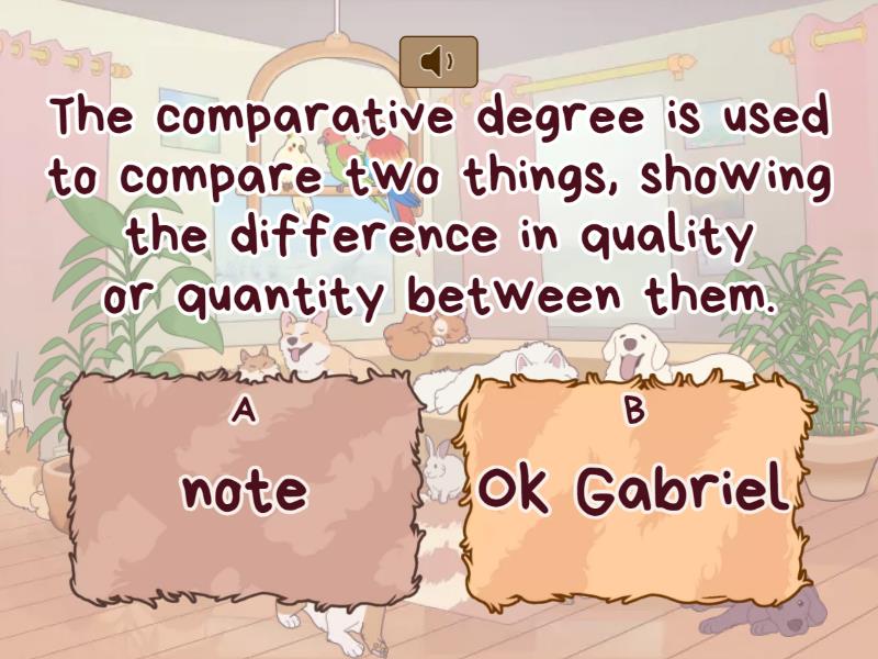 Comparative and Superlative degree English unit 3 - Quiz