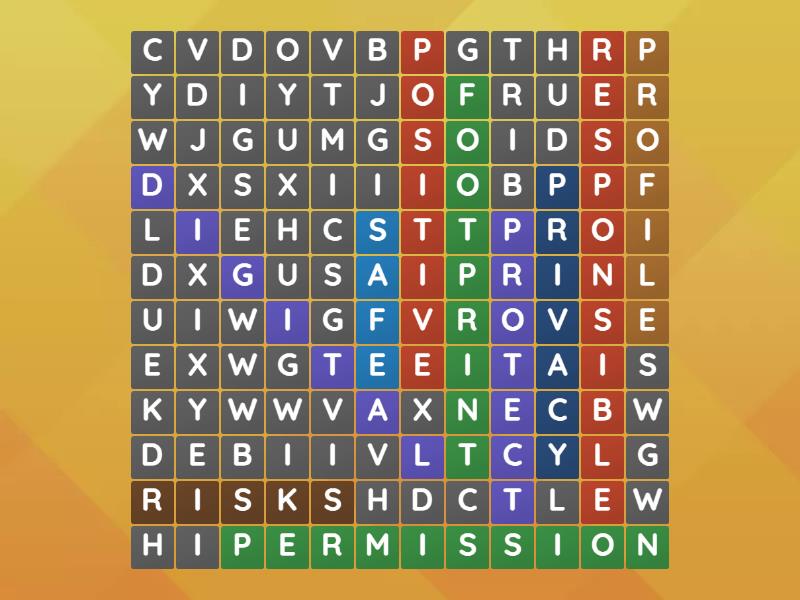 Digital Footprint - Wordsearch