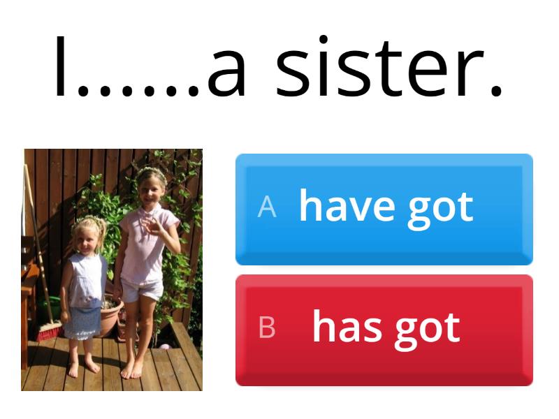 have/has got positive - Quiz