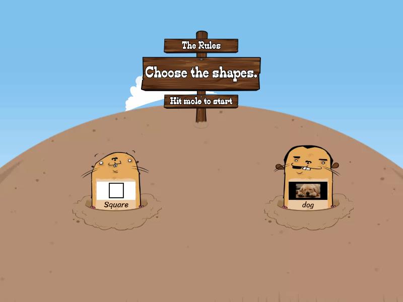 Shapes - Whack-a-mole