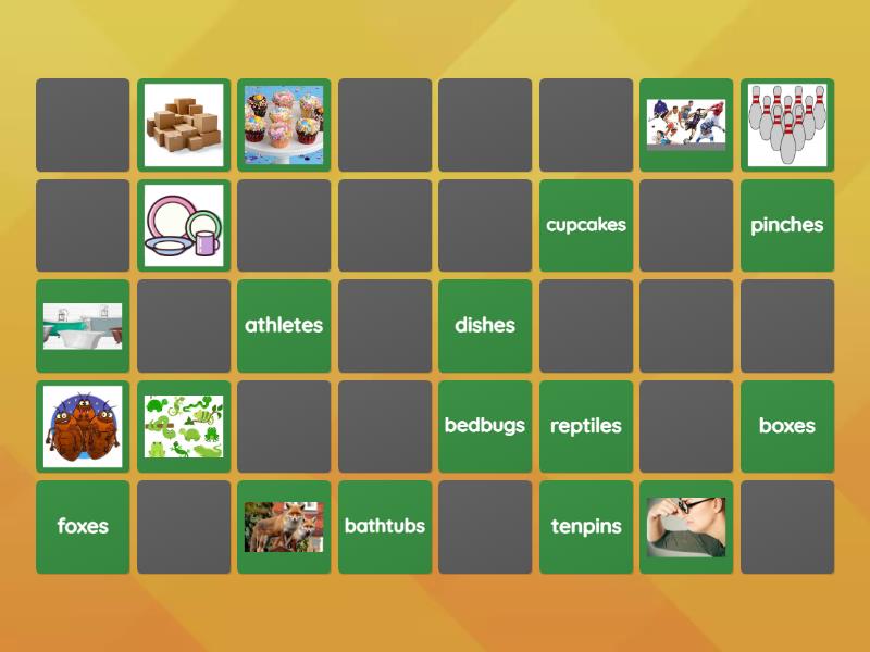 Multisyllabic Words with Suffixes - Matching pairs