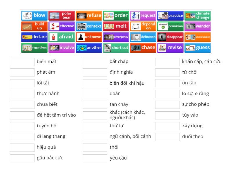 Vocab - Match up