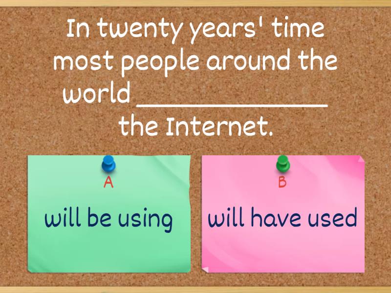 future continuous and future perfect exercises - Quiz