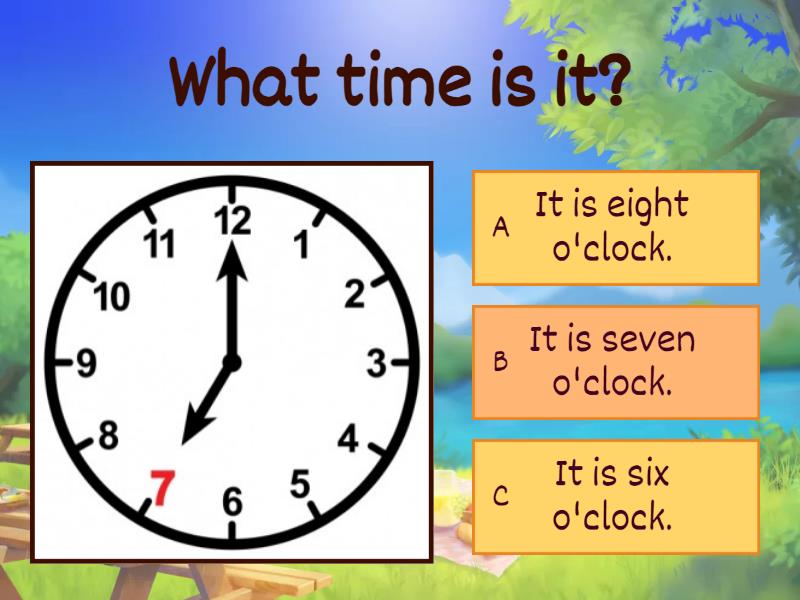 WHAT TIME IS IT? - Quiz