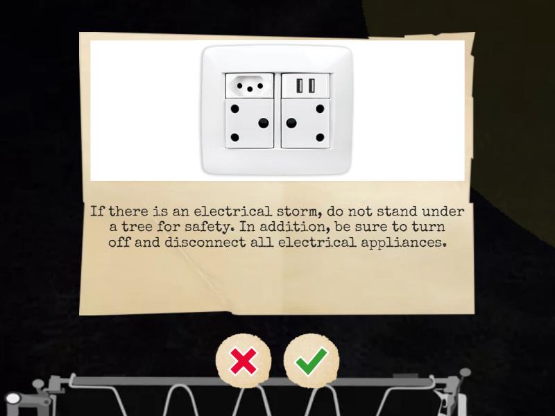 Electricity Safety - Flash cards