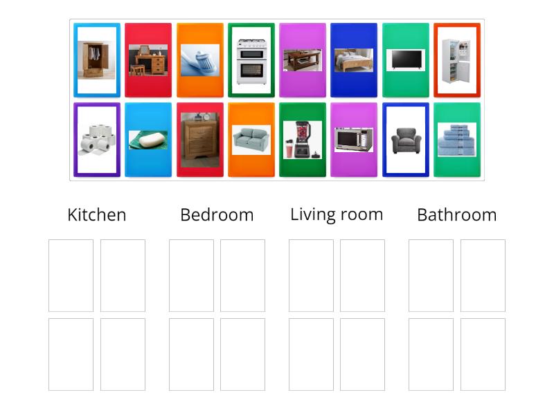 Rooms and furniture - Group sort