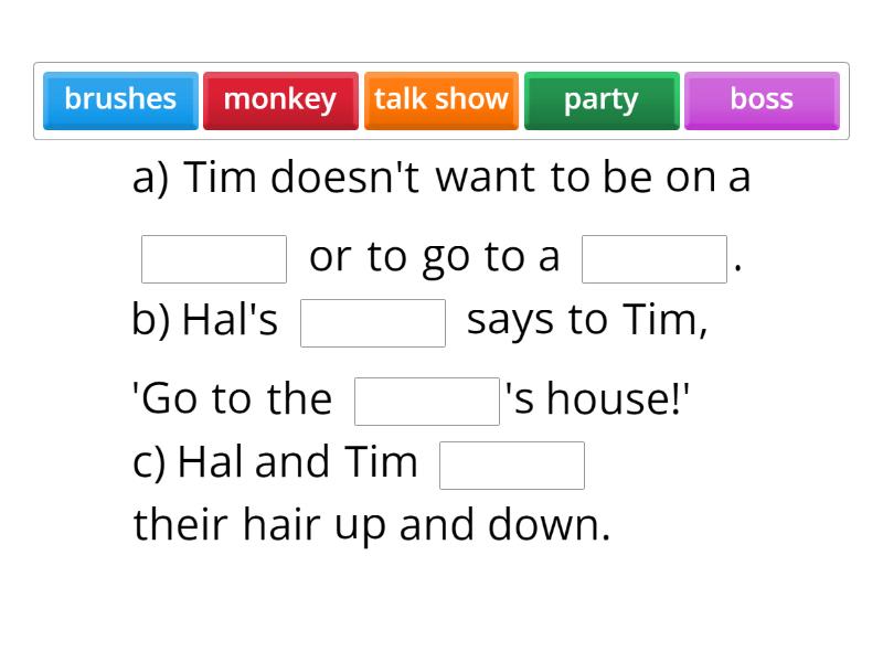 Use the words to s - Complete the sentence