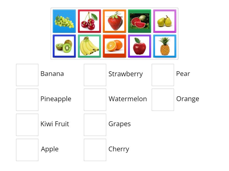 Fruit - Match up