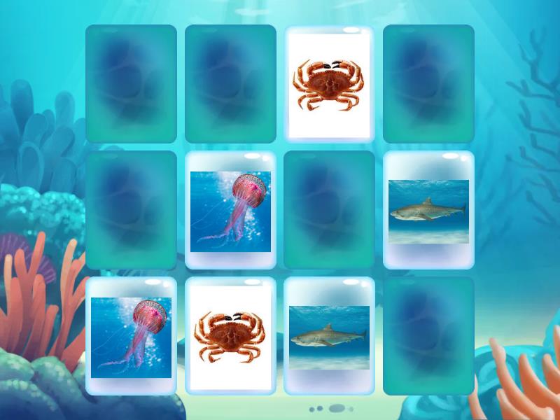 SEA ANIMALS - Matching pairs