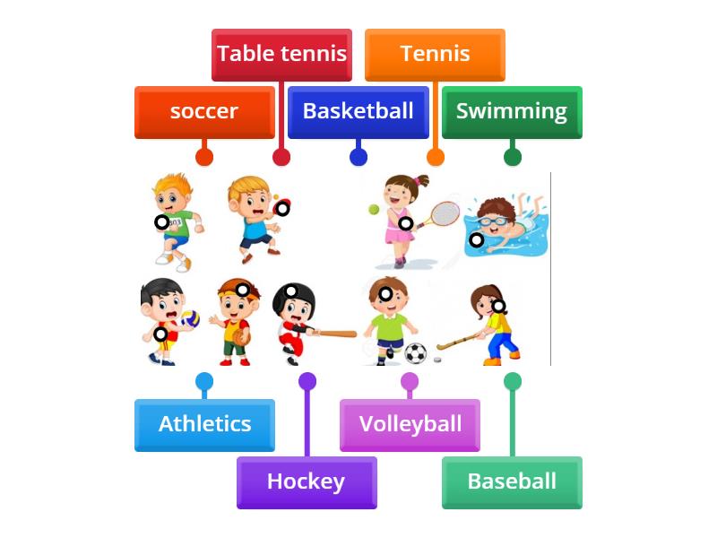 Sports - Labelled diagram