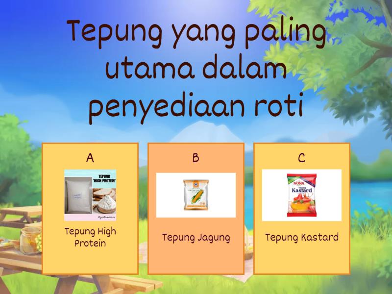 Penyediaan Roti -Asas Roti KVS Pendidikan Khas - Kuiz