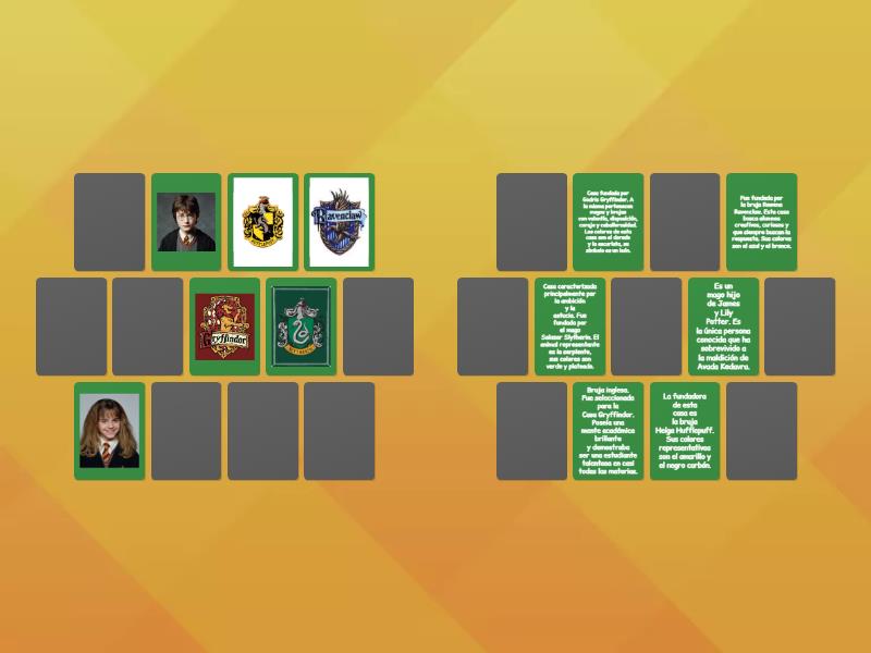 Memory, Harry Potter. - Matching pairs
