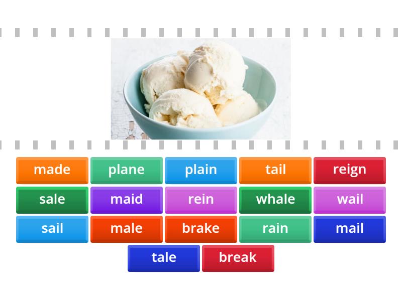 Long a Homophones - Find the match
