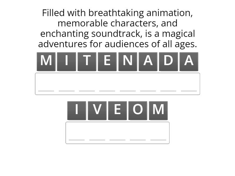 TV Shows - Movies - Anagrama