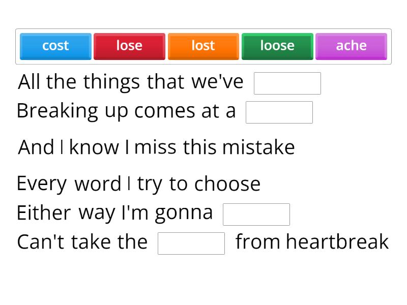 no good in goodbye ( the Script) - Complete the sentence