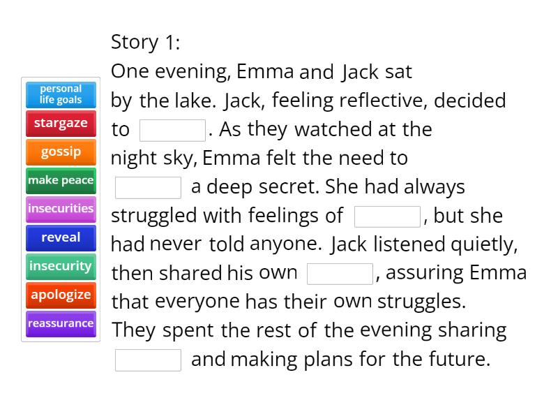 Sims 4 Part 2 (interactions) - Completar la frase