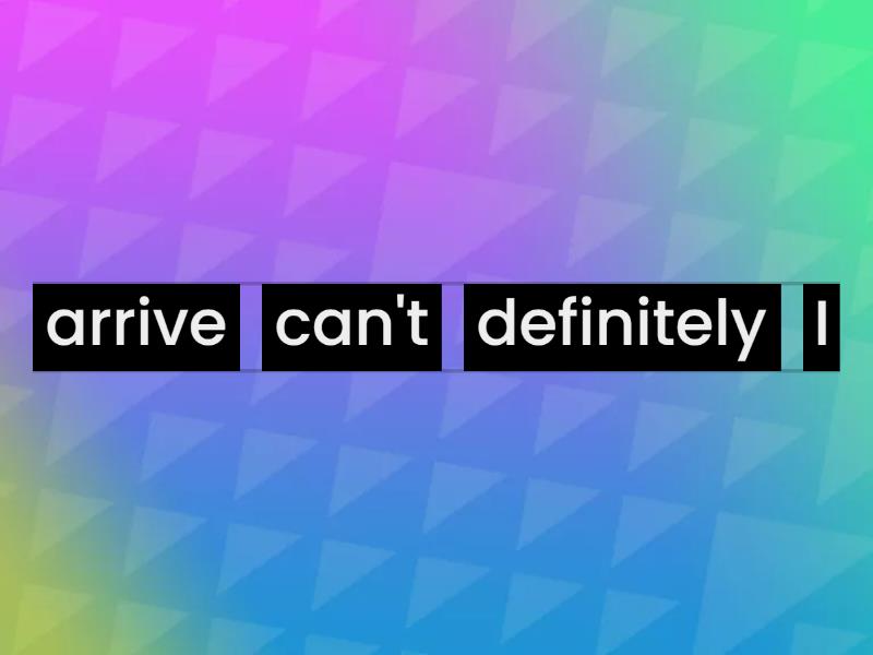 Maybe/Perhaps-definitely/probably -1 - Unjumble