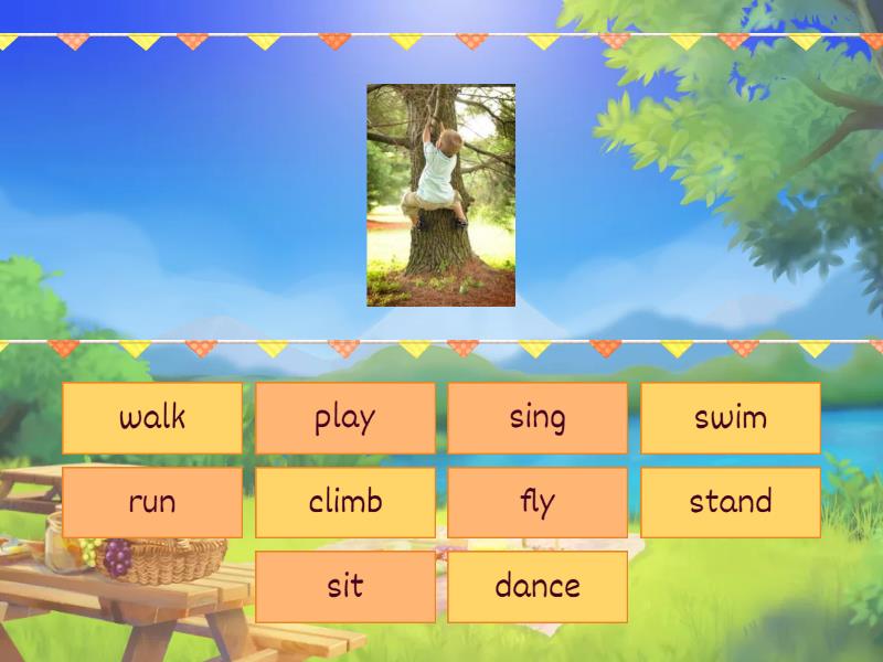 Action Verbs || Grade 1 - Find the match