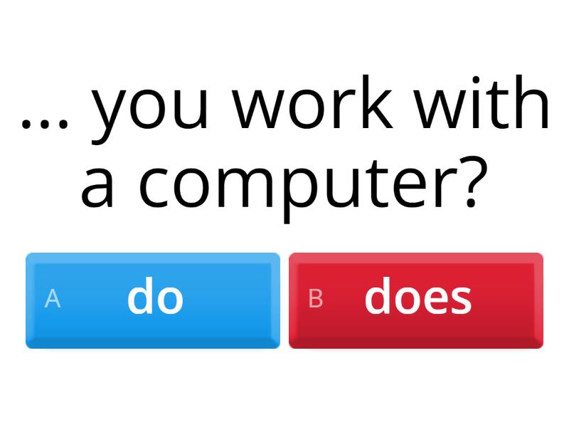 Pr.Simp questions - Choose 'do' or 'does' - Quiz