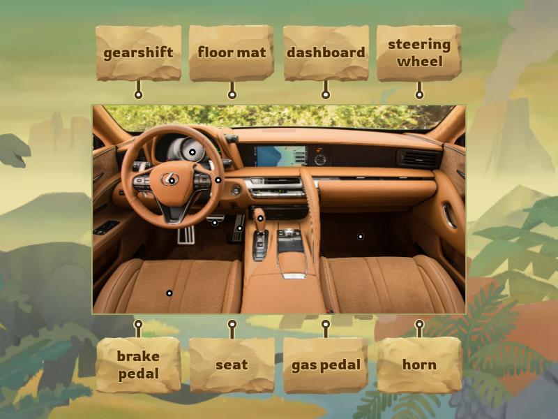 car interior words-1 - Labelled diagram