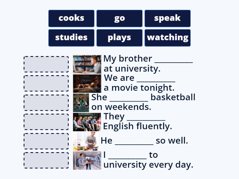 Simple Present - Match up