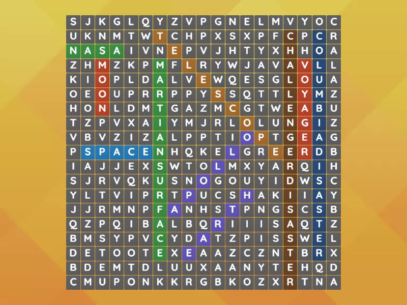 NASA - Wordsearch