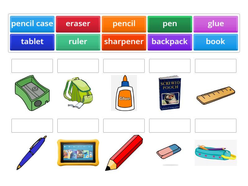 School supplies - Match up