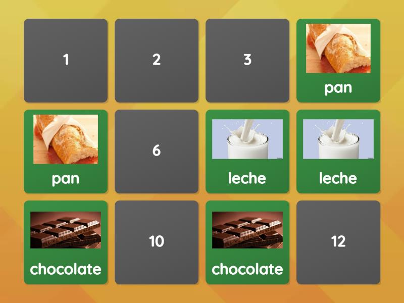 Comida - Matching pairs