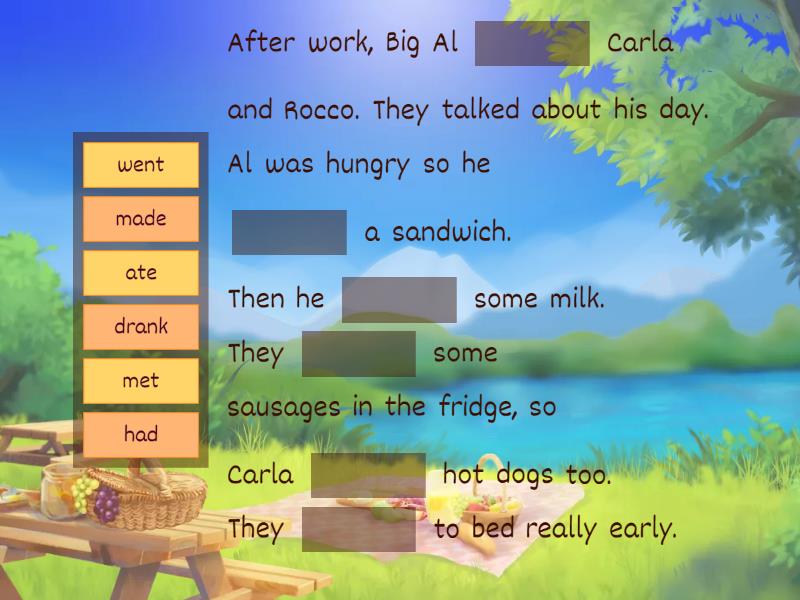 Irregular verbs - Complete the sentence