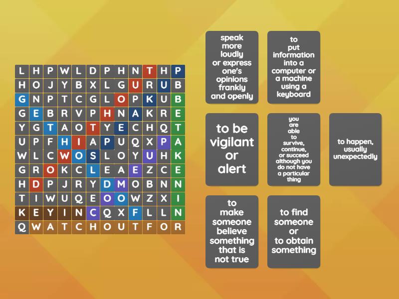 UNIT 5 - Wordsearch
