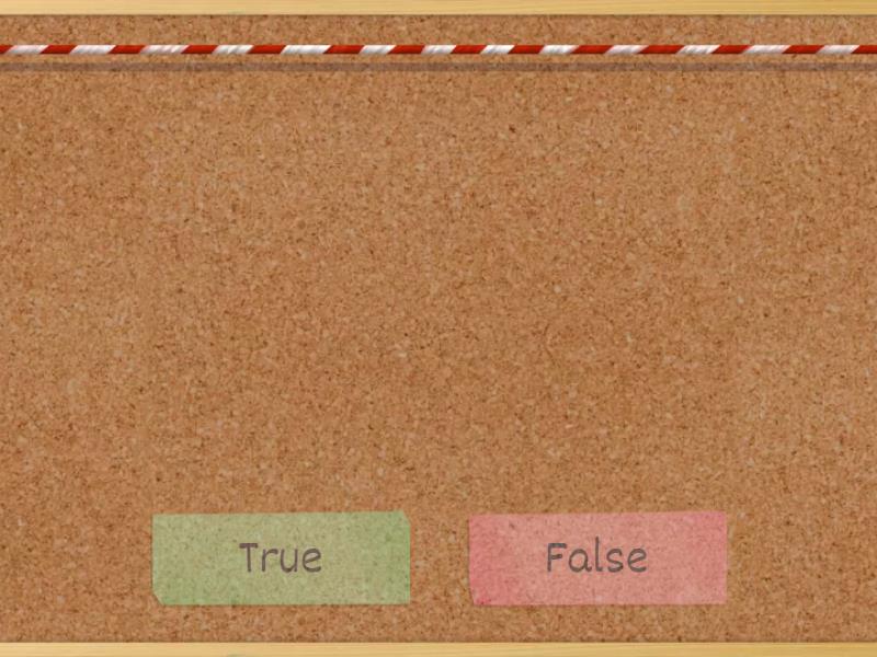 Appearance - True or false