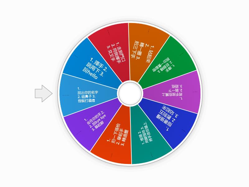 3-step commands - Random wheel