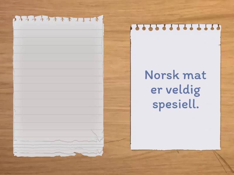 Synes du at det er typisk norsk? - Speaking cards