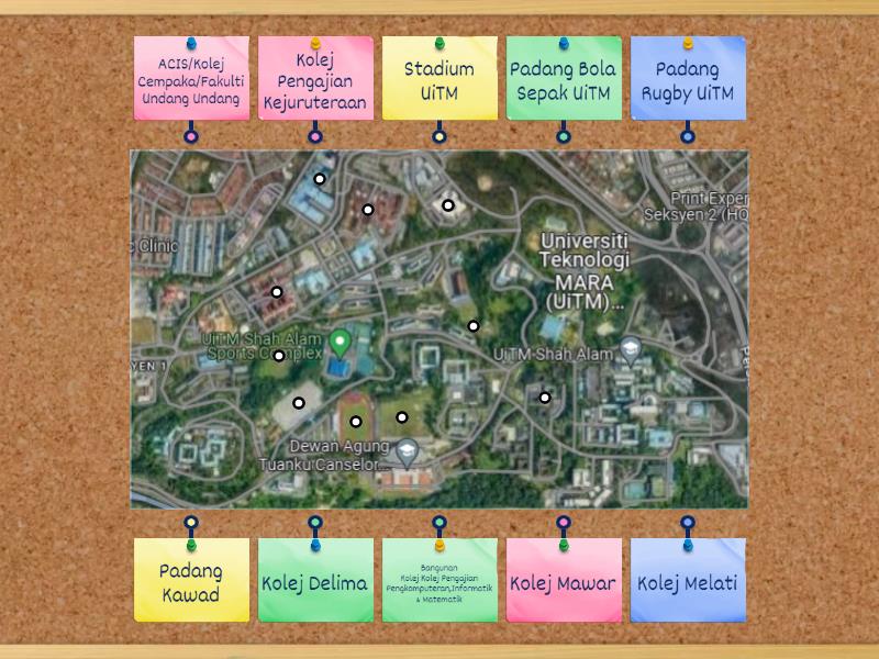 UiTM Map Game - Labelled diagram