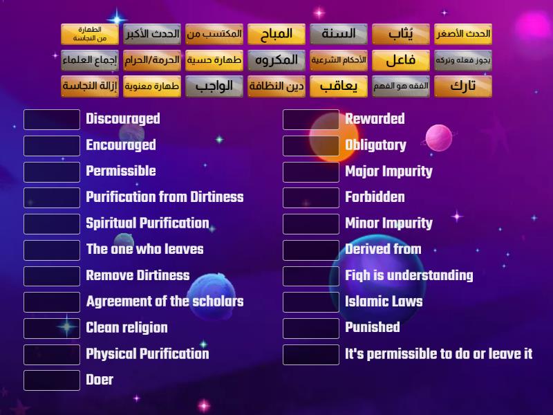 P5 Fiqh Revison (Package 1) CA1 - Match up
