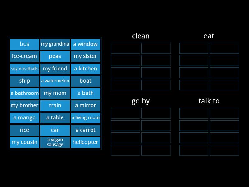 Cambridge Starters - Group sort