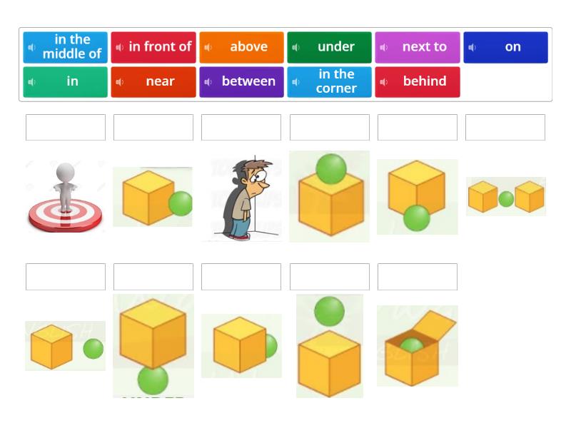 EF Pre-Int 1C Prepositions of Place - Une las parejas