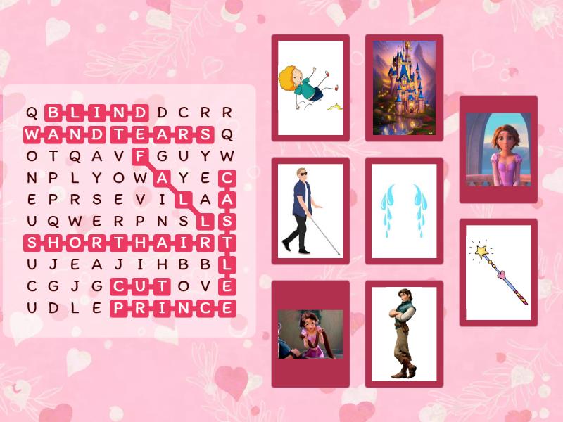 Word search - Rapunzel - part 2 - MEIE - Wordsearch