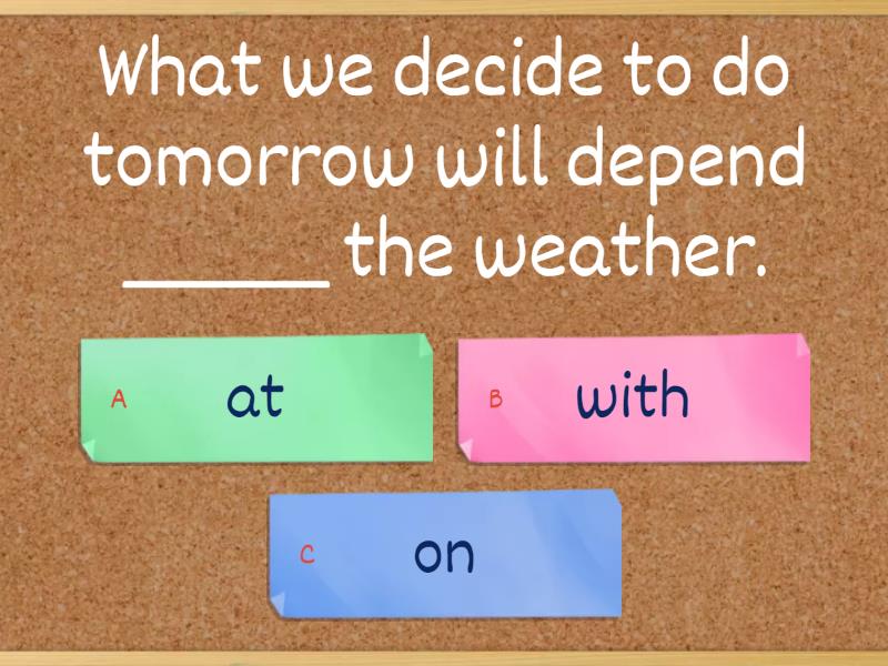 3B - Dependent Prepositions (EF Intermediate 3B) - Cuestionario