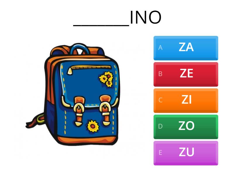 COMPLETA CON ZA/ZE/ZI/ZO/ZU - Quiz