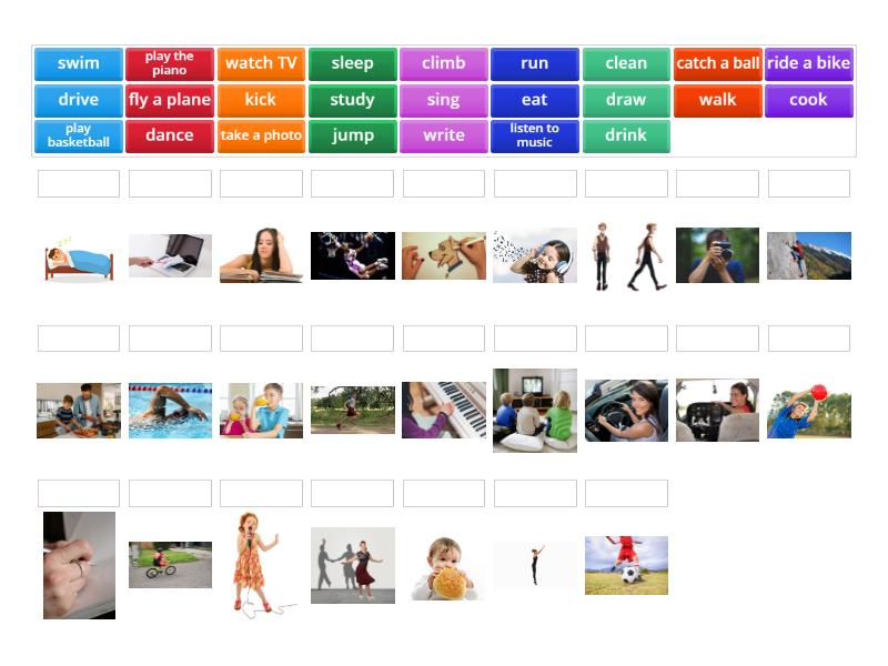 Starters - basic verbs - Match up