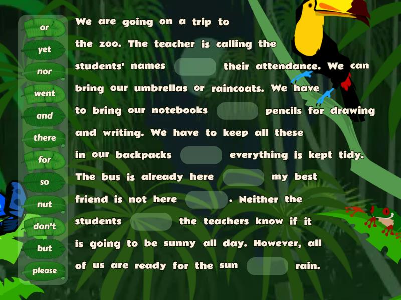 Coordinating Conjunctions: for, and, nor, but, or, yet, so (FANBOYS ...