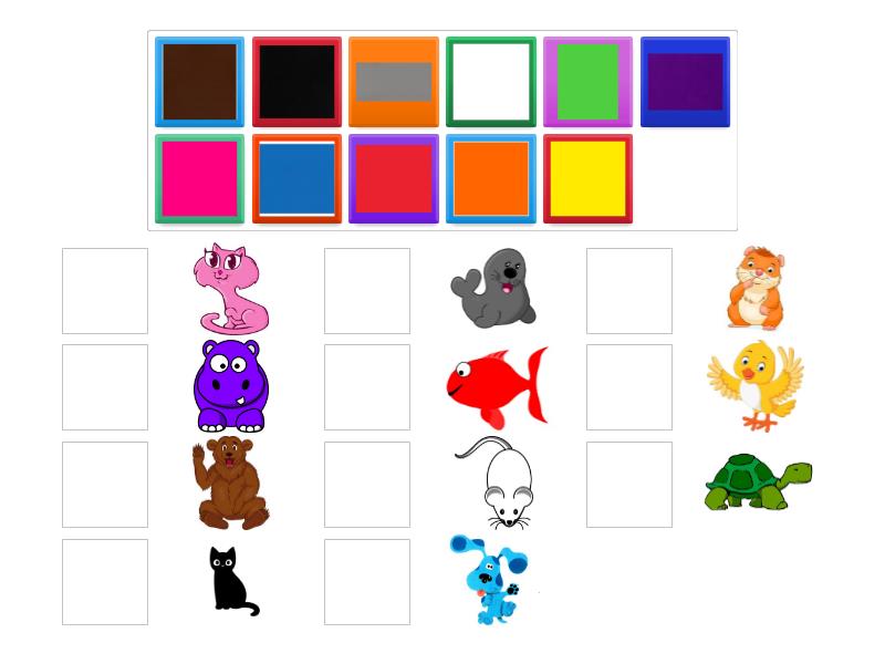 1st grade- Colors - Match up