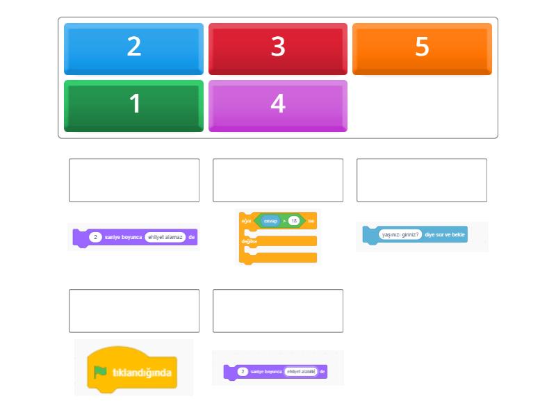 Scratch Sıralama - Match up