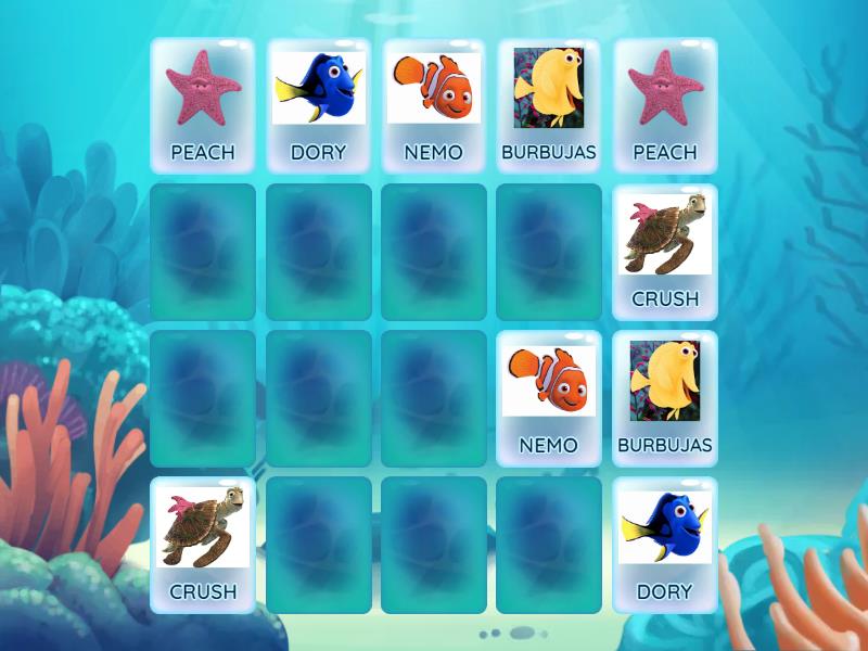 MEMORY NEMO - Matching pairs